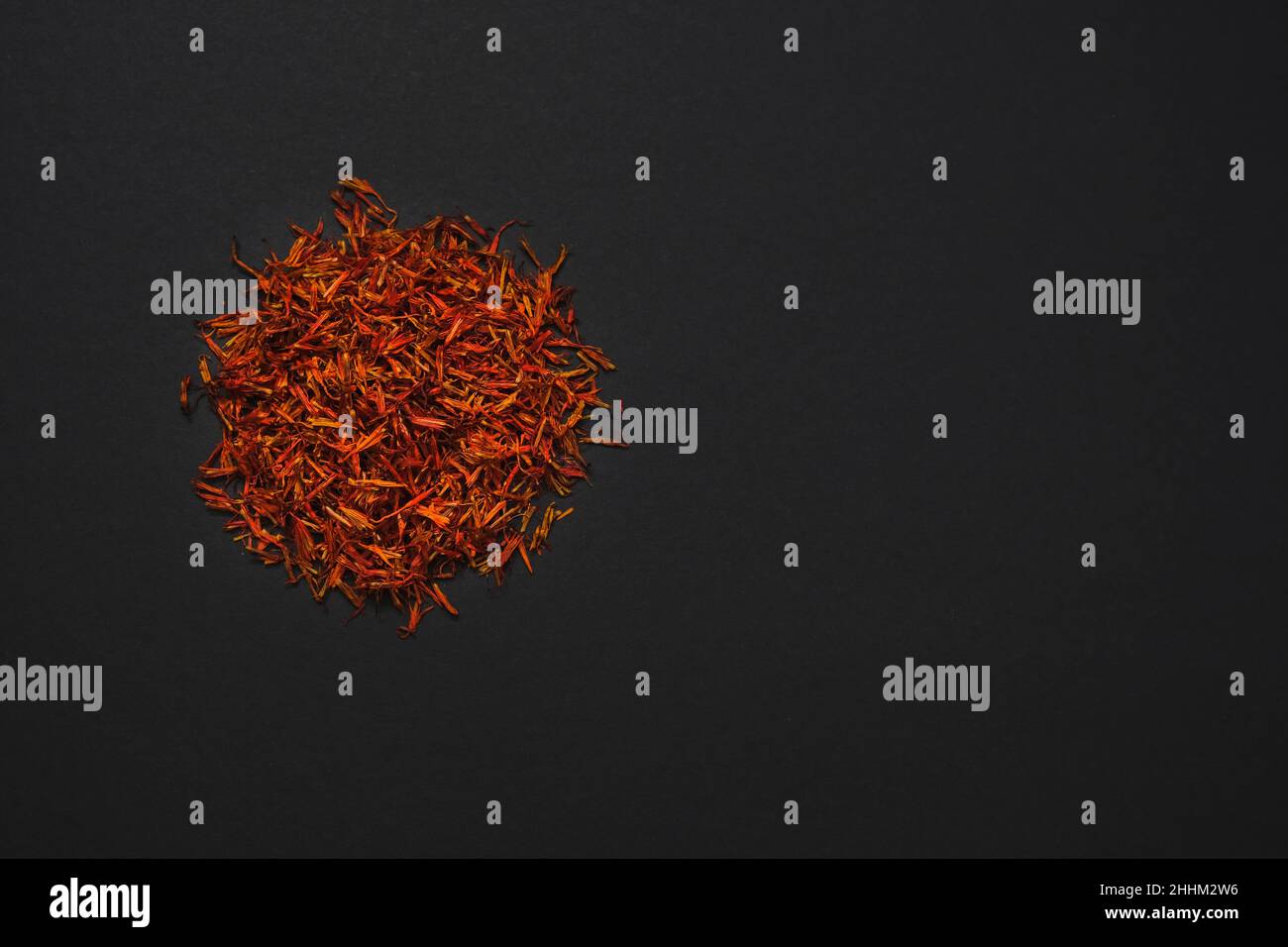 Dried rich scarlet red threads stigmas of organic persian saffron ...