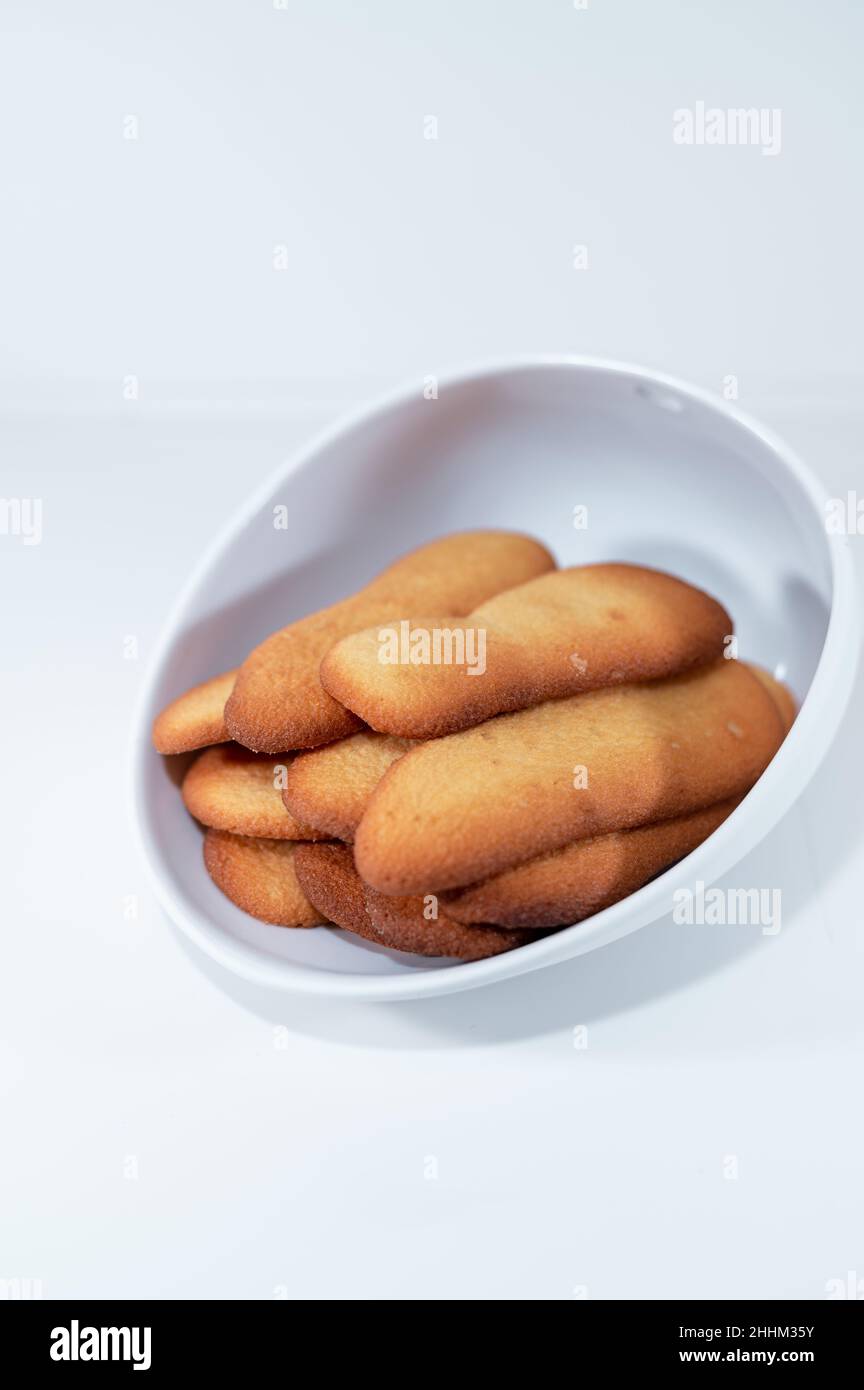 Sponge cake, pastry bakery white Stock Photo - Alamy