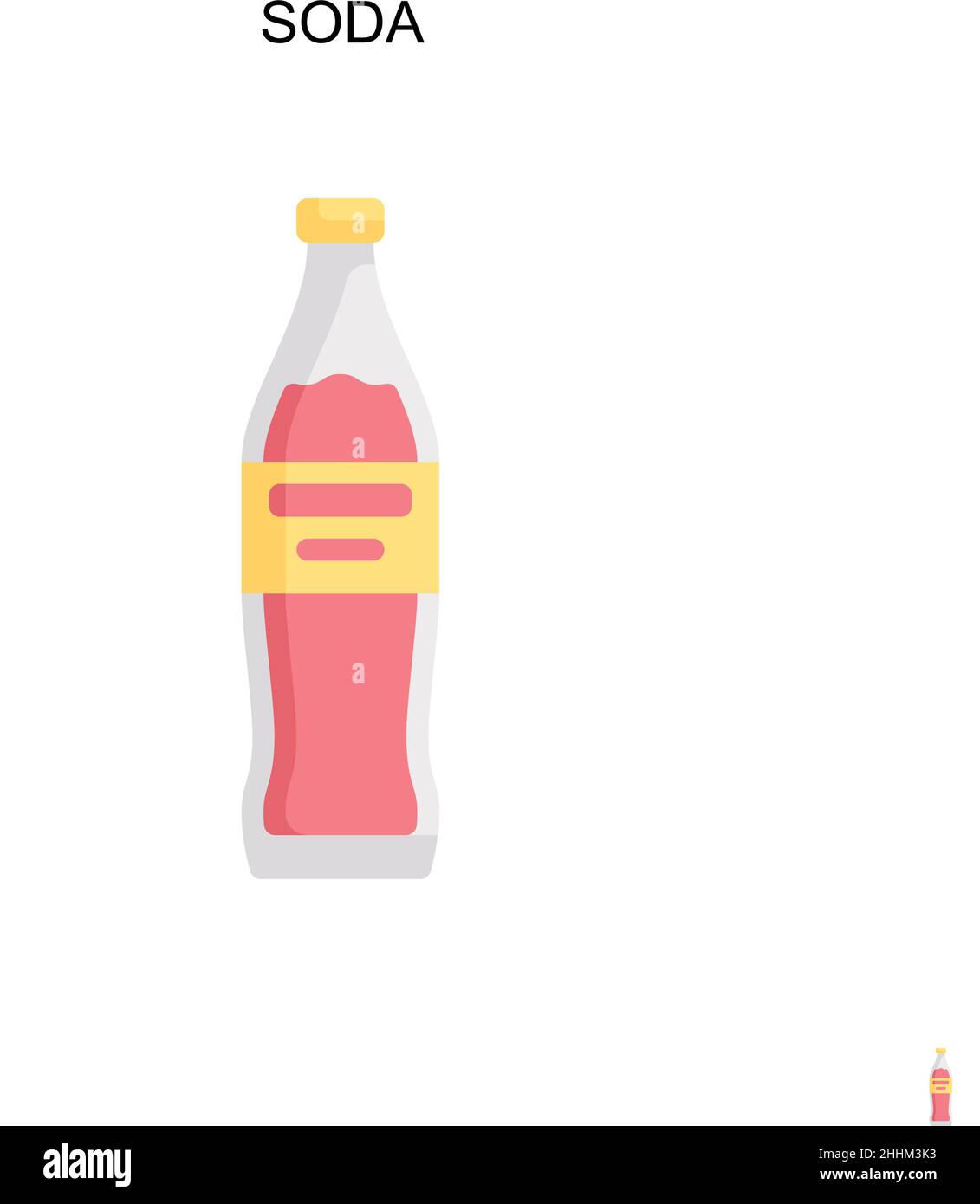 Soda Simple vector icon.Perfect color modern pictogram on editable ...