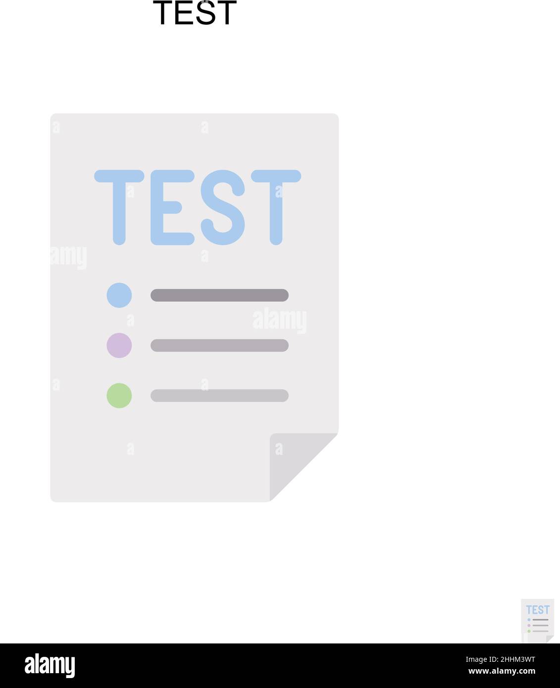 Test Simple vector icon.Perfect color modern pictogram on editable ...