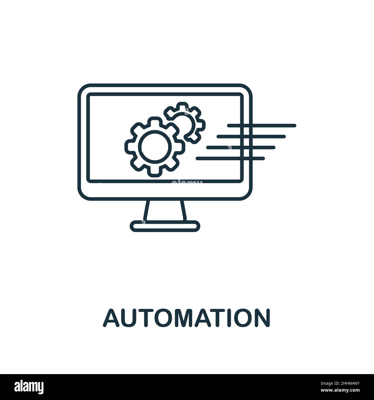 Automation icon. Line element from industry 4.0 collection. Linear ...