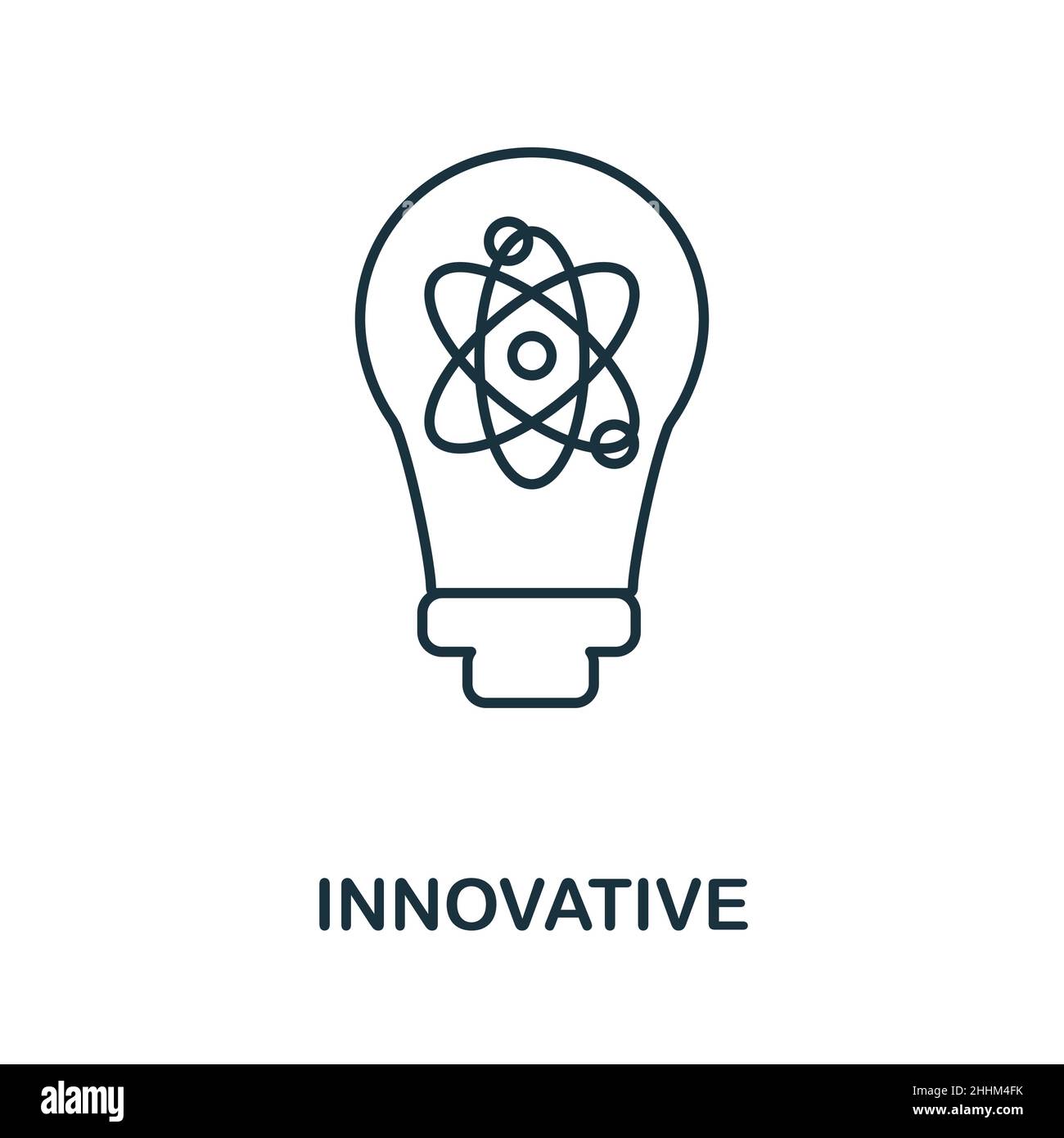 Innovative icon. Line element from industry 4.0 collection. Linear ...