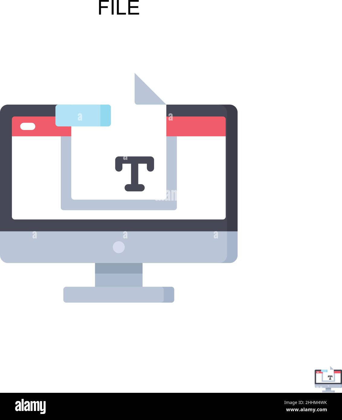 File Simple vector icon.Perfect color modern pictogram on editable ...