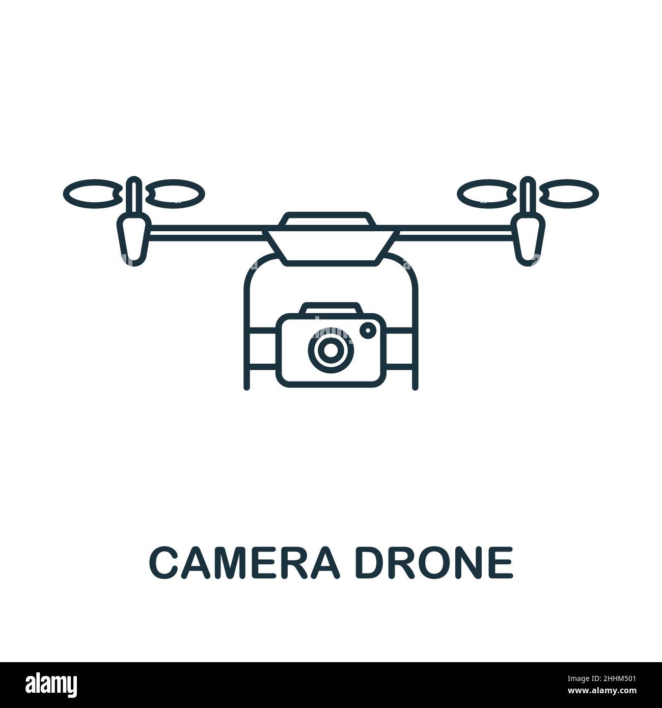 Camera Drone icon. Line element from internet technology collection ...
