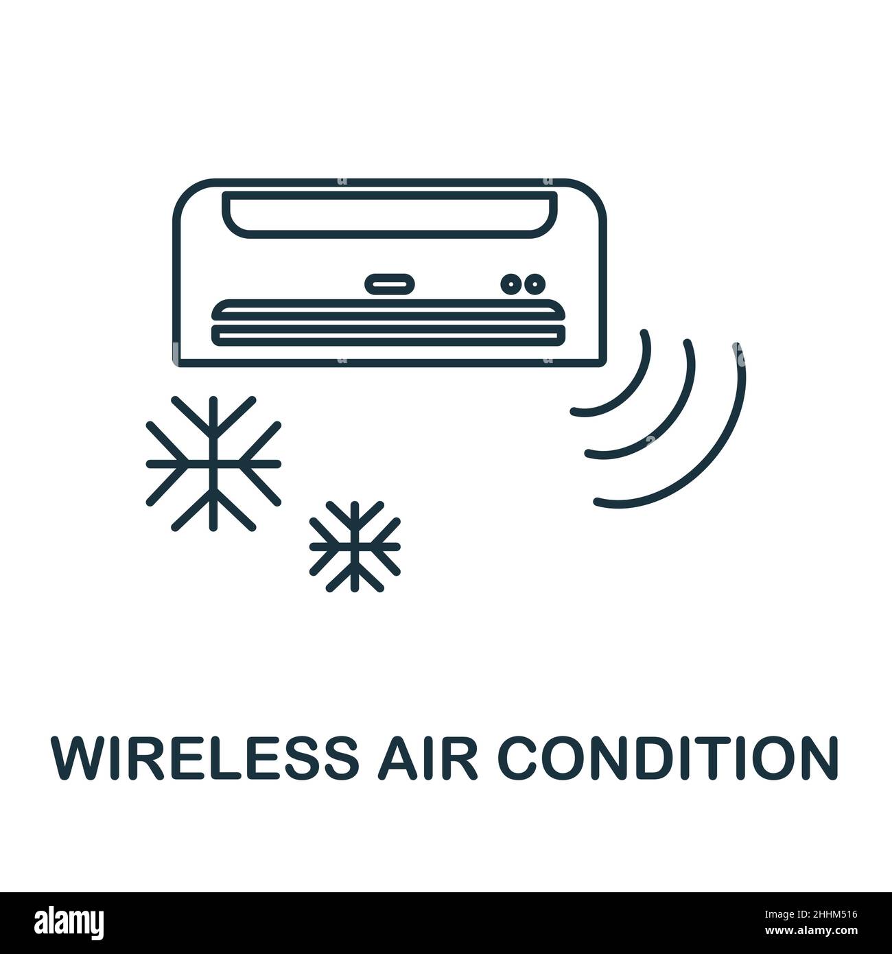Wireless Air Condition icon. Line element from internet technology ...