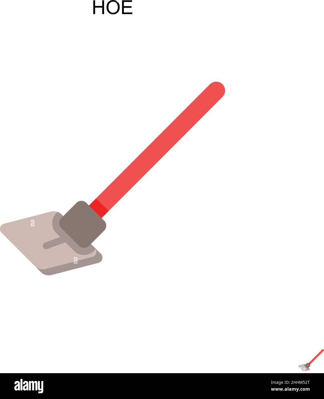 Hoe Simple vector icon.Perfect color modern pictogram on editable ...