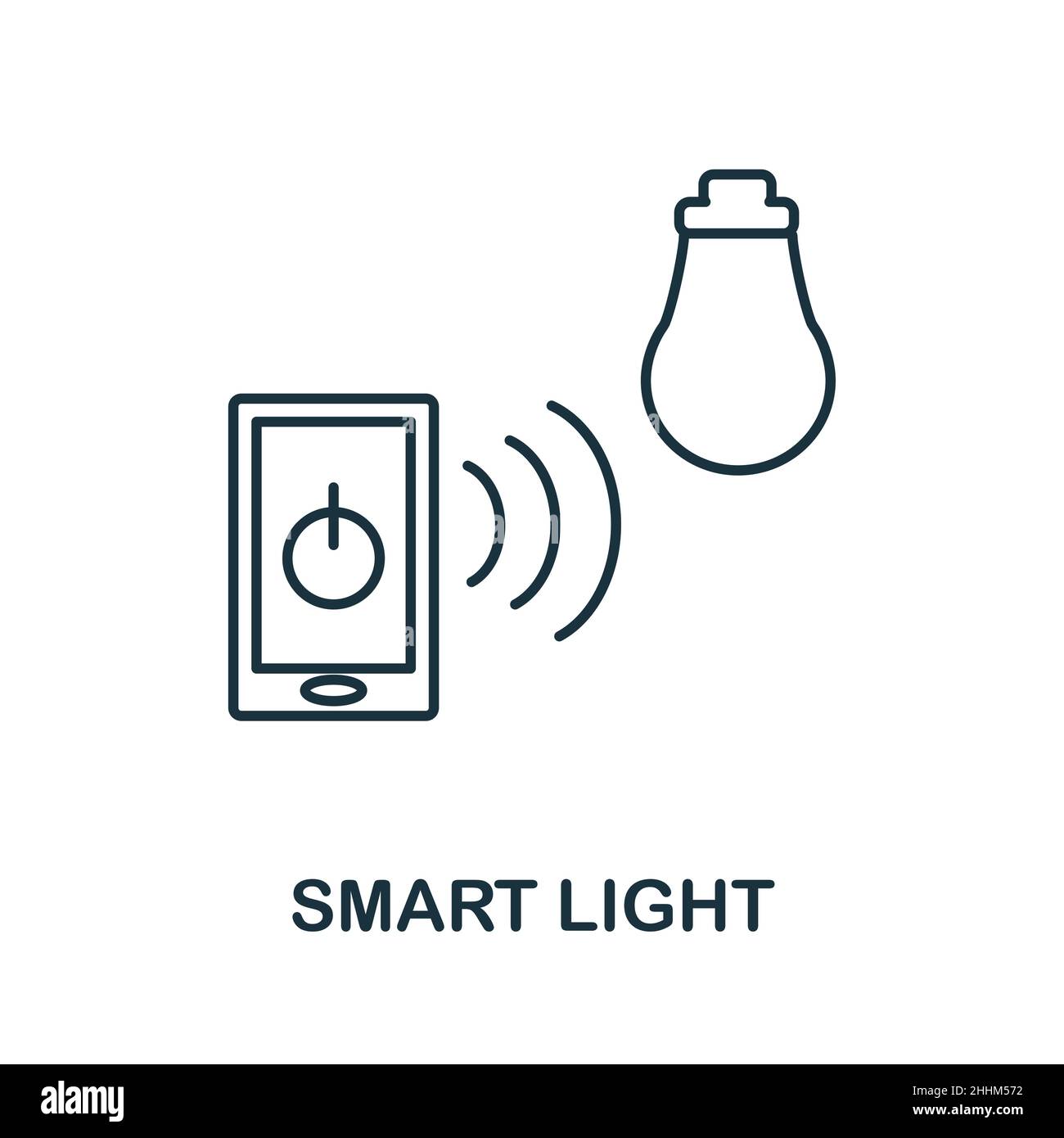 Smart Light icon. Line element from internet technology collection ...