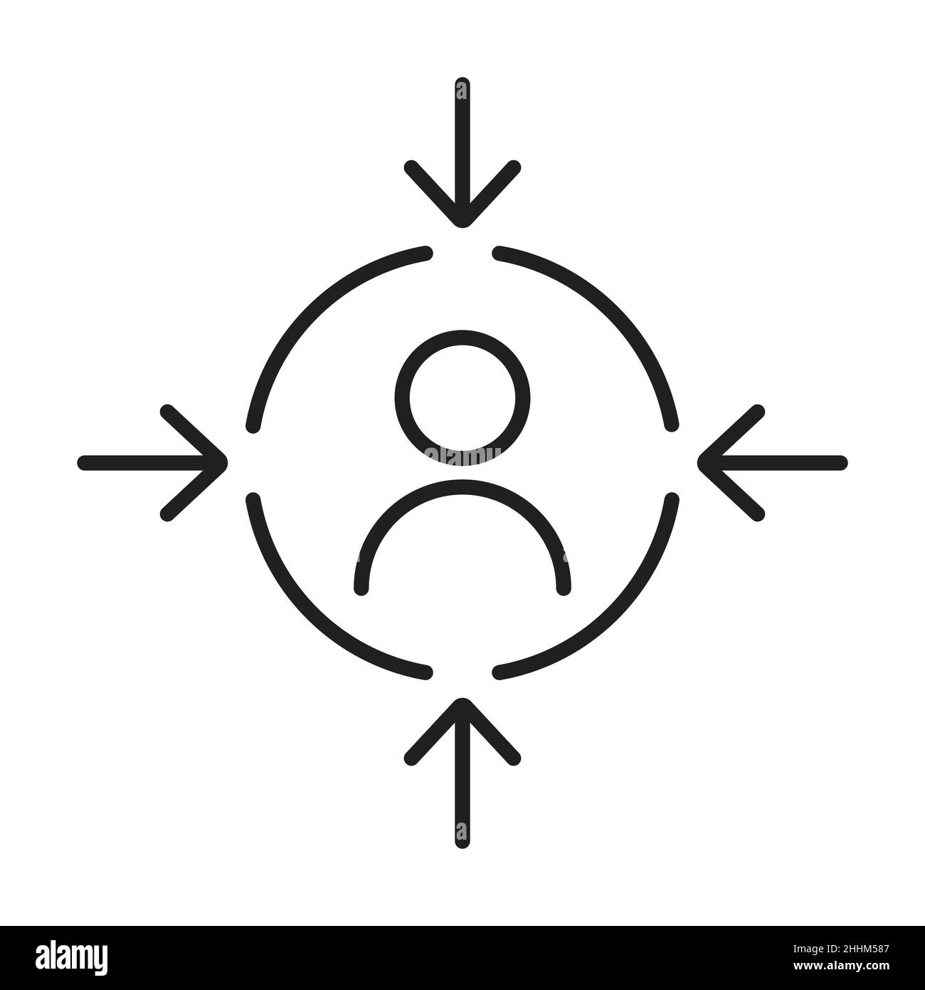 customer focus icon vector for graphic design, logo, website, social ...