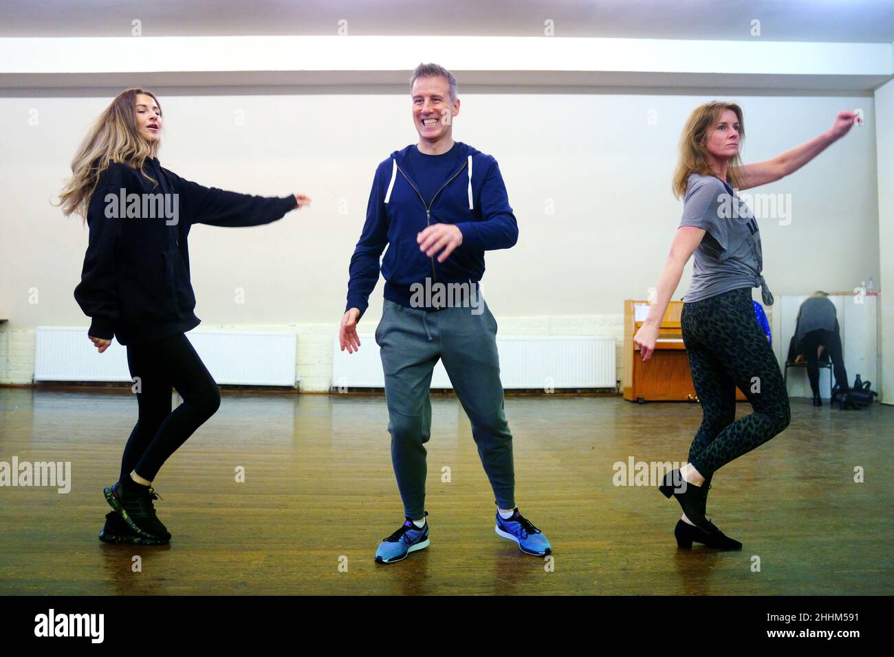Ballroom dancers Anton Du Beke and Erin Boag during rehearsals for ...