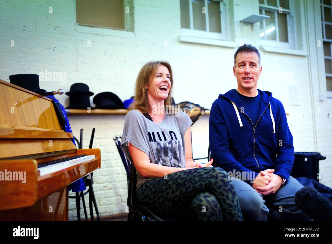 Ballroom dancers Anton Du Beke and Erin Boag during rehearsals for ...