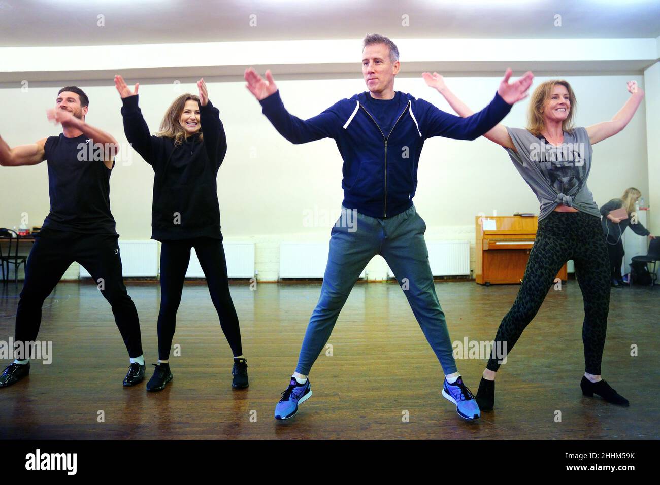 Ballroom dancers Anton Du Beke and Erin Boag during rehearsals for ...