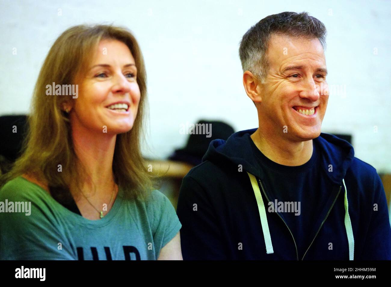 Ballroom dancers Anton Du Beke and Erin Boag during rehearsals for ...