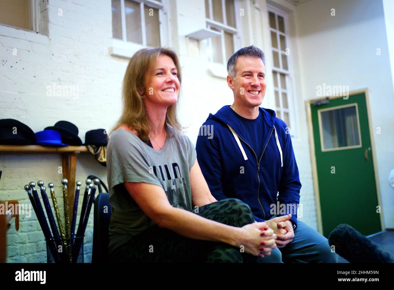 Ballroom dancers Anton Du Beke and Erin Boag during rehearsals for ...