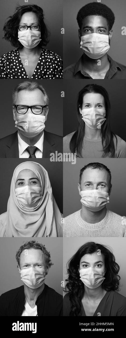 With doctor wearing face mask Black and White Stock Photos & Images - Alamy
