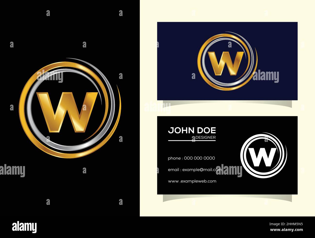 Initial W monogram alphabet in the spiral. Swirl spiral infinity logo ...