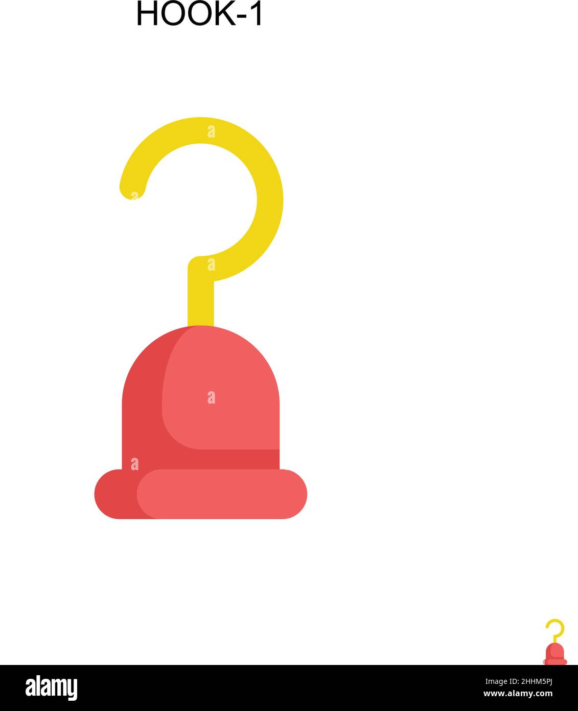 Hook-1 Simple vector icon.Perfect color modern pictogram on editable ...
