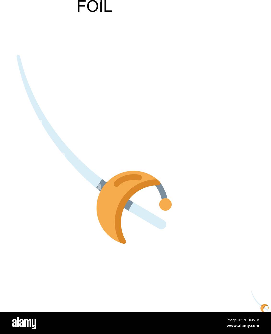 Foil Simple vector icon.Perfect color modern pictogram on editable ...