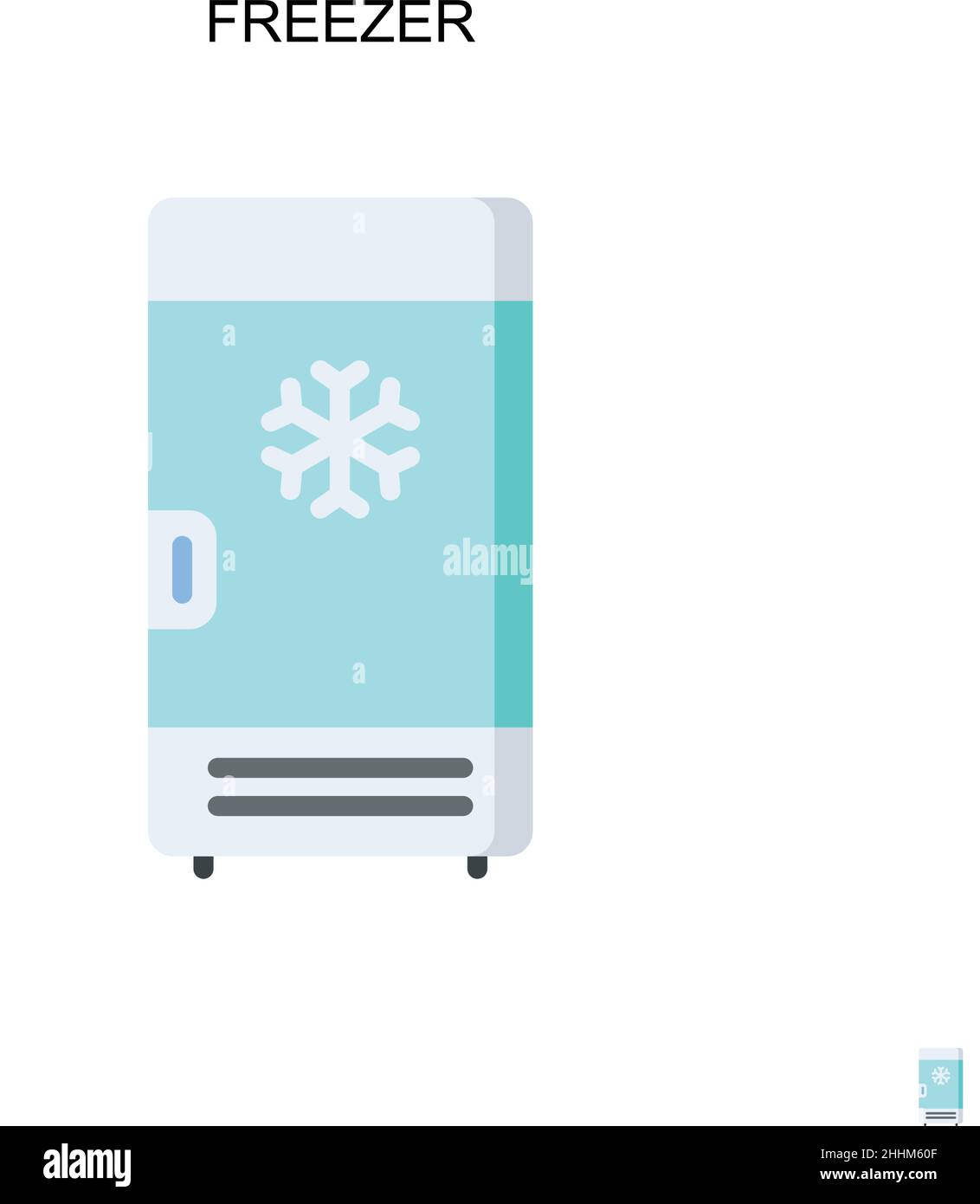 Freezer Simple vector icon.Perfect color modern pictogram on editable ...