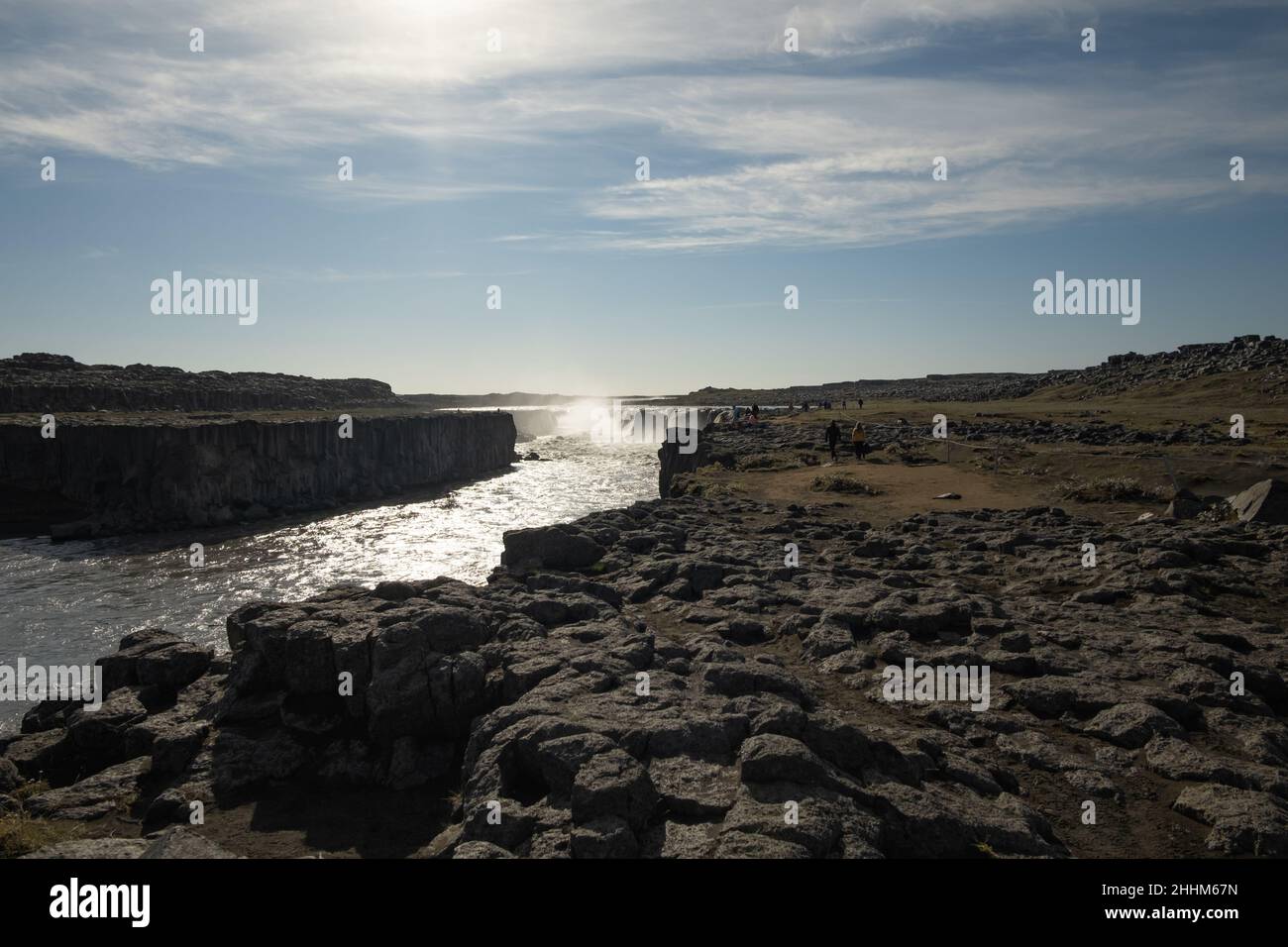 Beautiful selfoss waterfall canyon hi-res stock photography and images ...