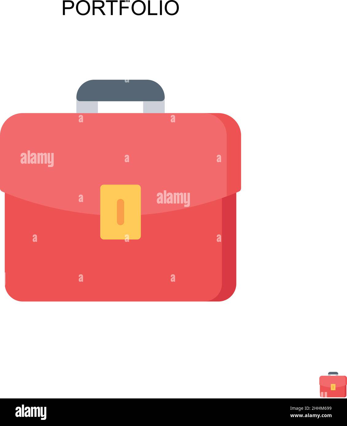 Portfolio Simple vector icon.Perfect color modern pictogram on editable ...