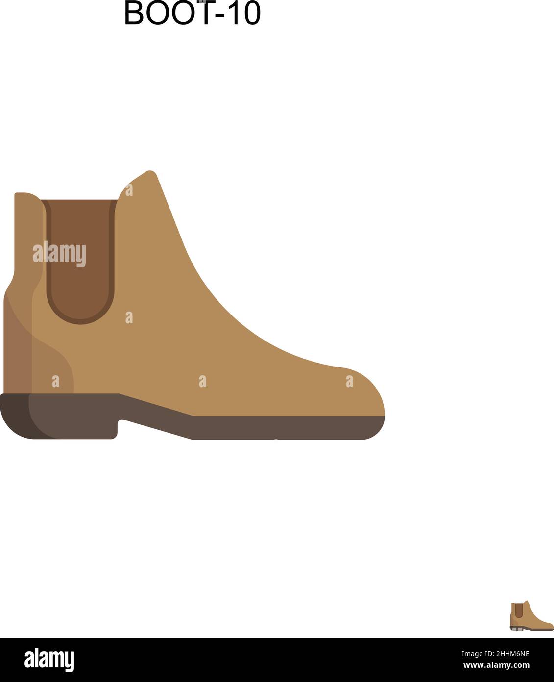 Boot-10 Simple vector icon.Perfect color modern pictogram on editable ...