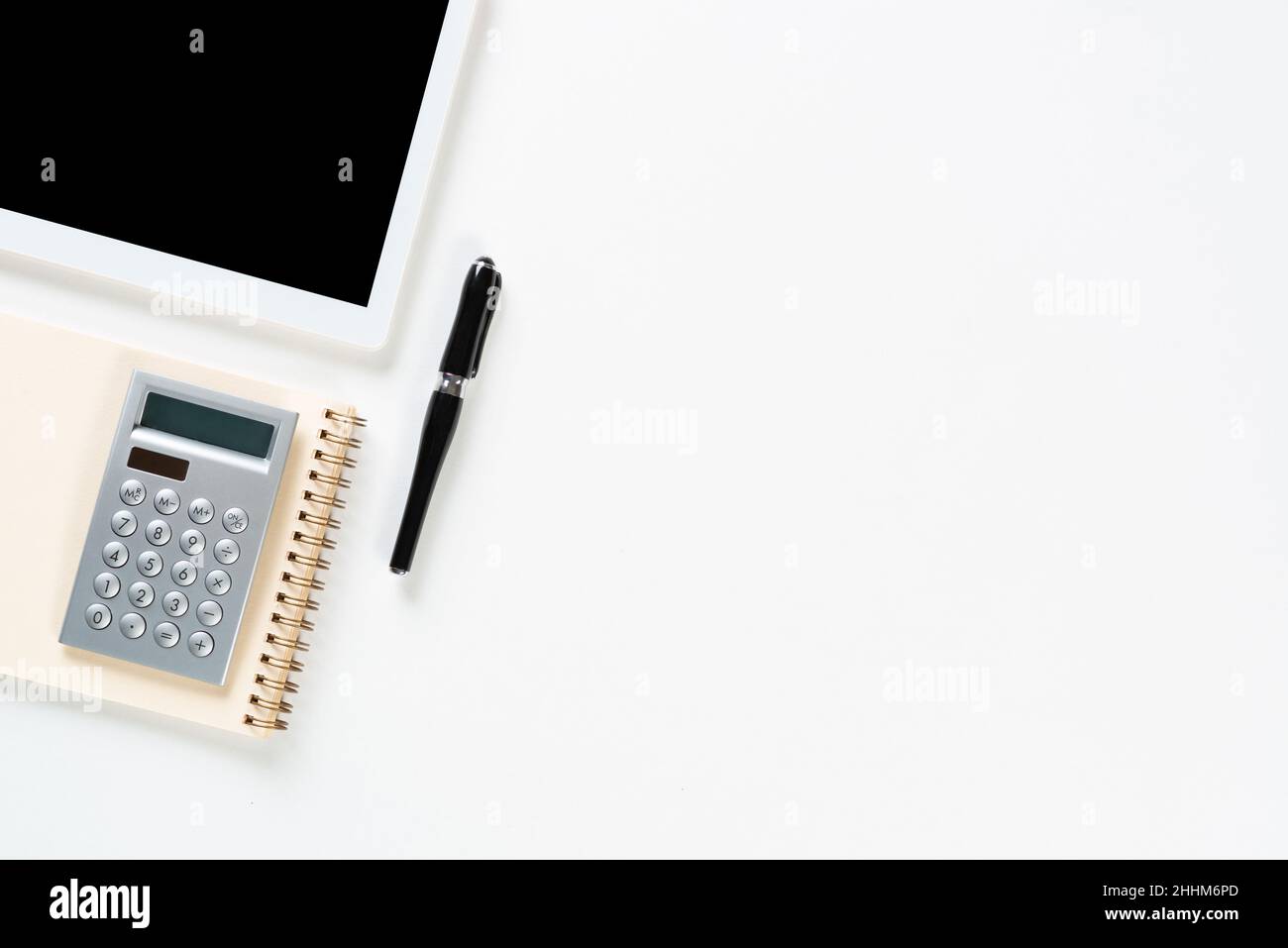 Still life of accountant office workspace Stock Photo - Alamy