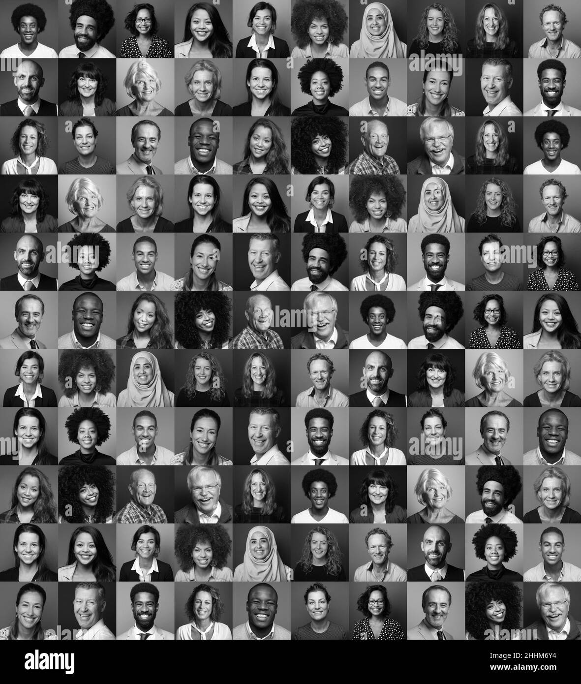 Beautiful happy people in front of a background Stock Photo - Alamy