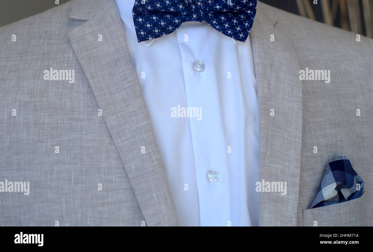 Beige bowtie hi-res stock photography and images - Alamy