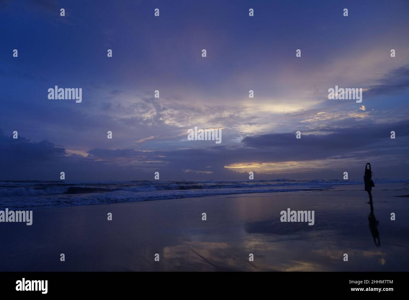 Sunset in Parangkusumo Parangtritis Beach, Kretek, Bantul, Yogyakarta ...