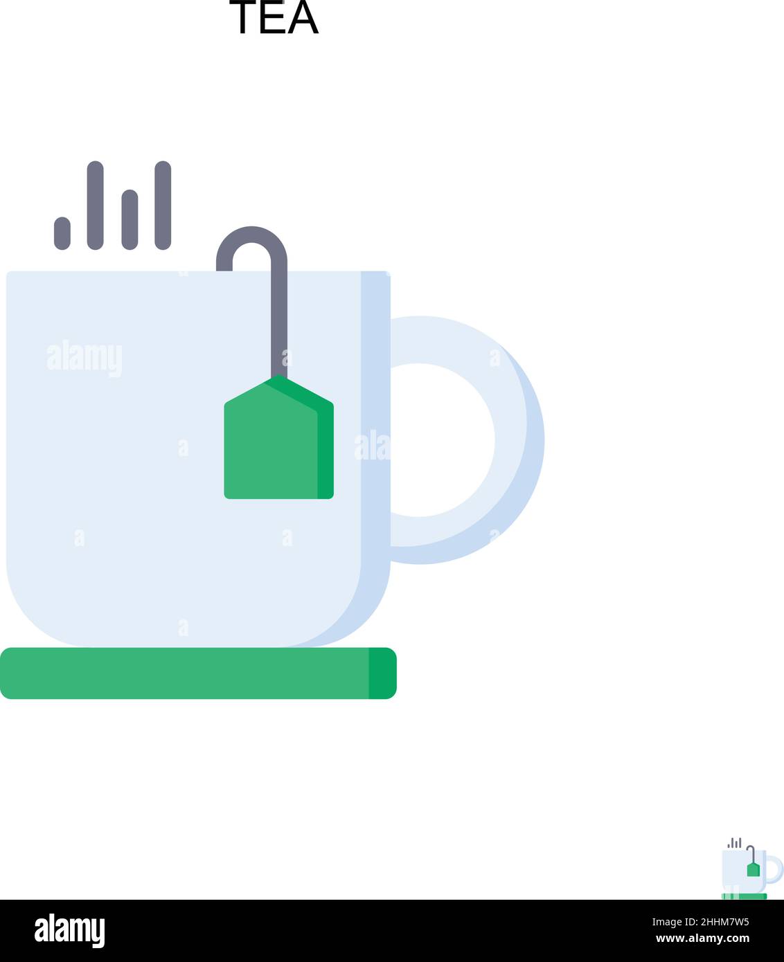 Tea Simple vector icon.Perfect color modern pictogram on editable ...