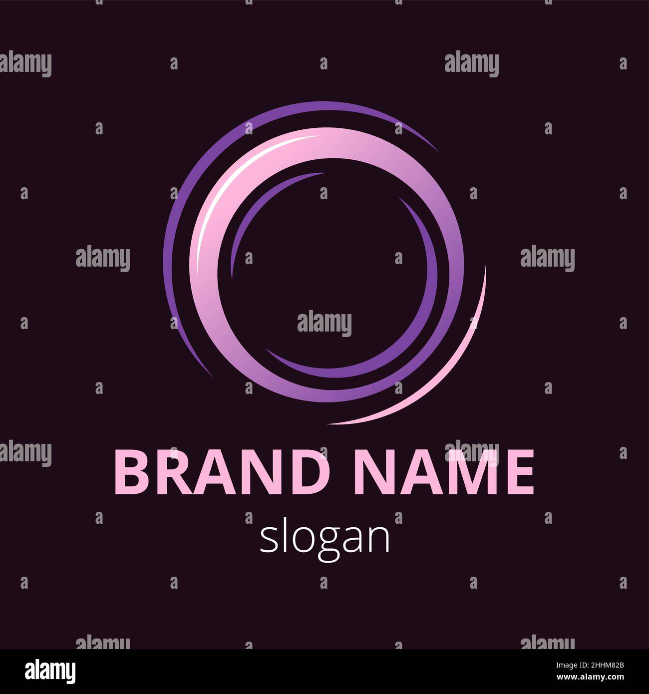 Brand premade Logo. Isolate vector illustration. Modern branding design ...
