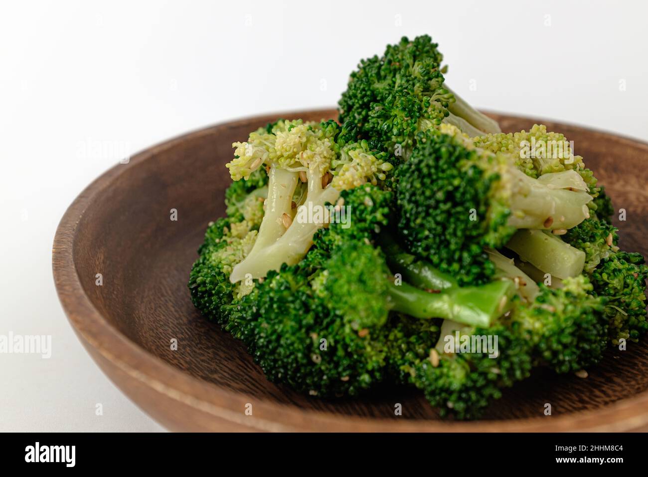 Broccoli seasoning on a white background Stock Photo - Alamy