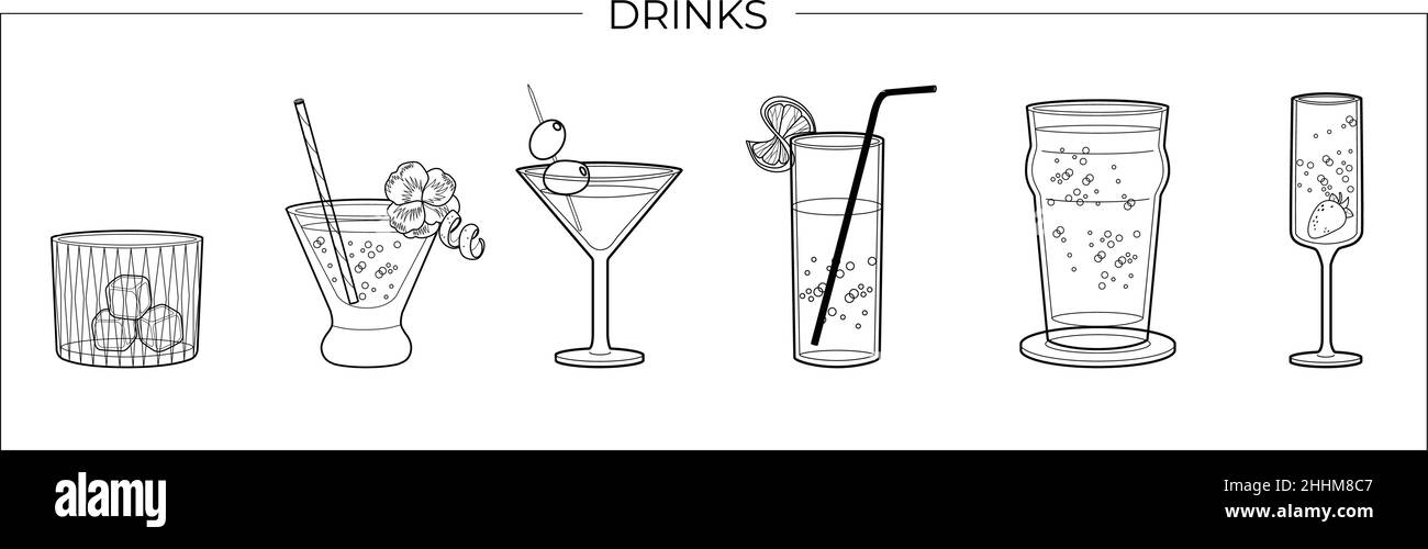 Bar Drinks Clip Art
