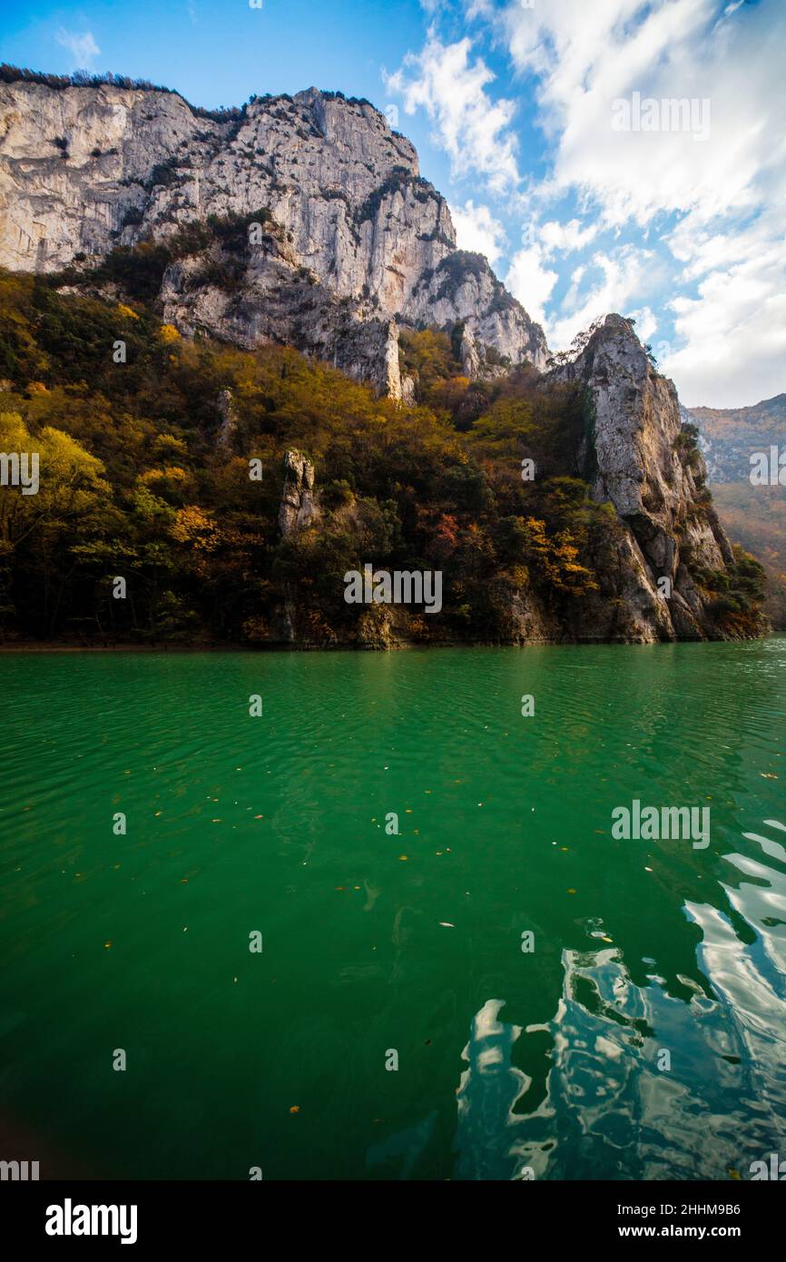 Natural reserve of the Furlo gorge in the Marche region, Italy Stock ...