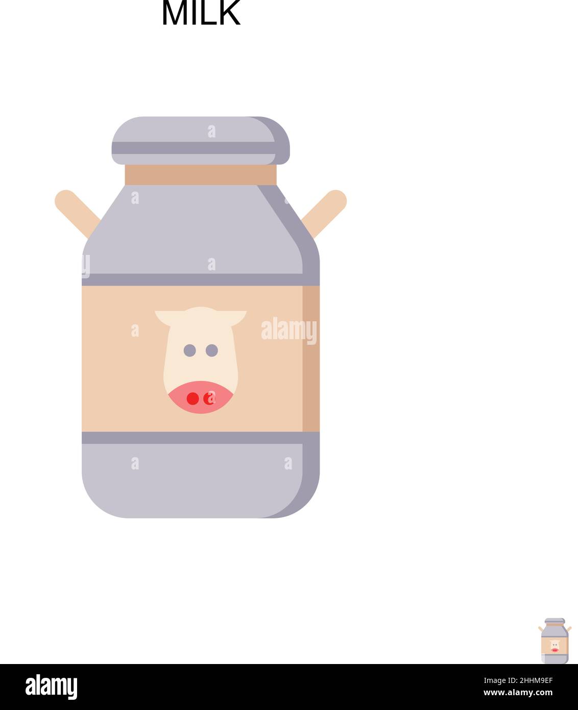 Milk Simple vector icon.Perfect color modern pictogram on editable ...