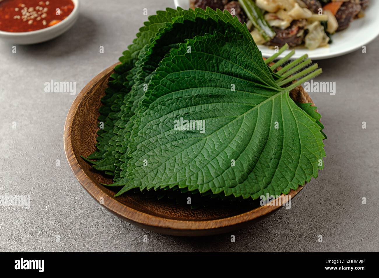 Sesame leaves growing from plant sesame seeds Stock Photo - Alamy