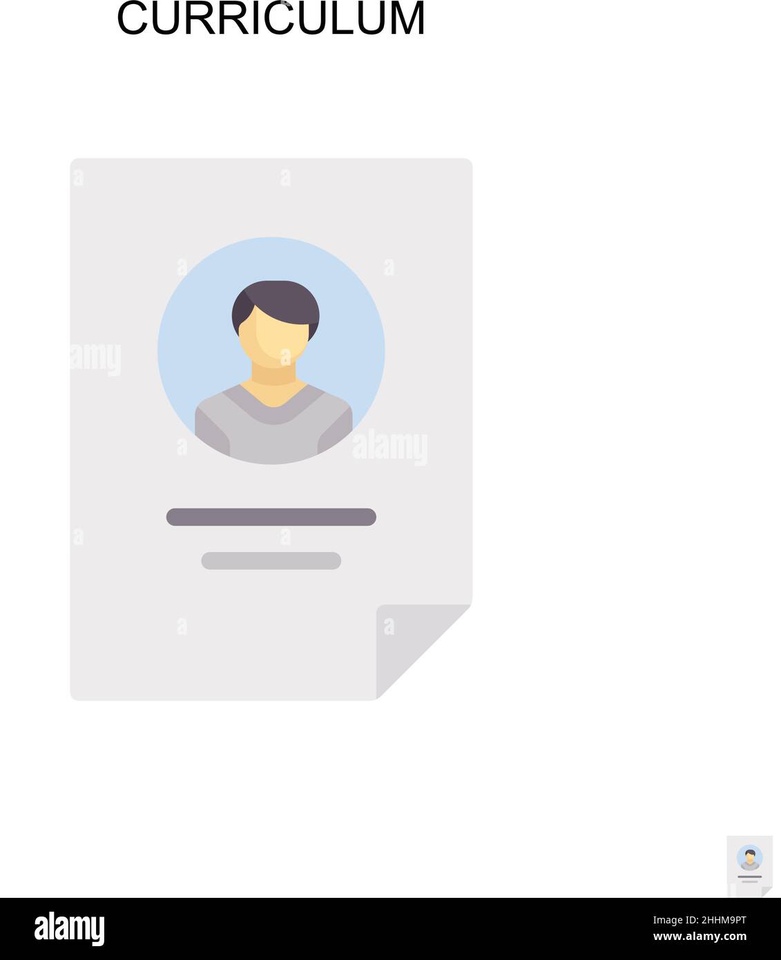 Curriculum Simple vector icon.Perfect color modern pictogram on ...