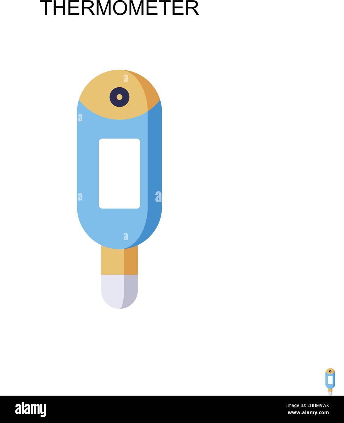 Thermometer Simple vector icon.Perfect color modern pictogram on ...
