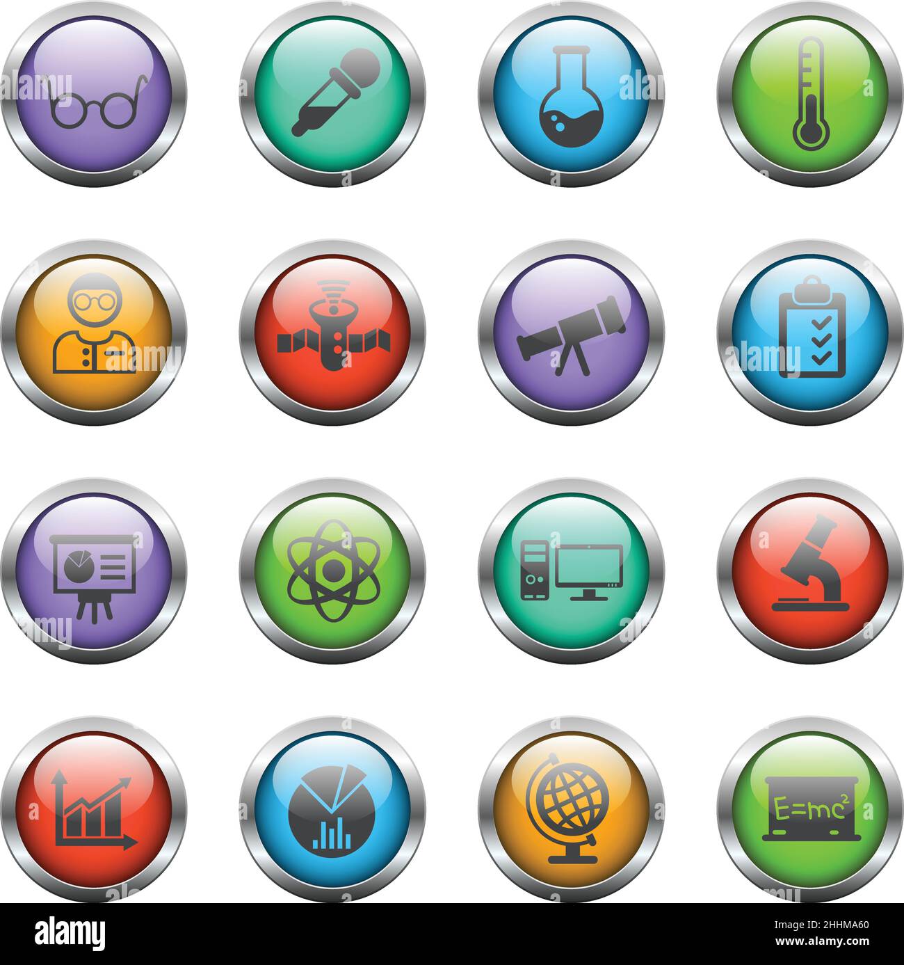 science icon set Stock Vector Image & Art - Alamy