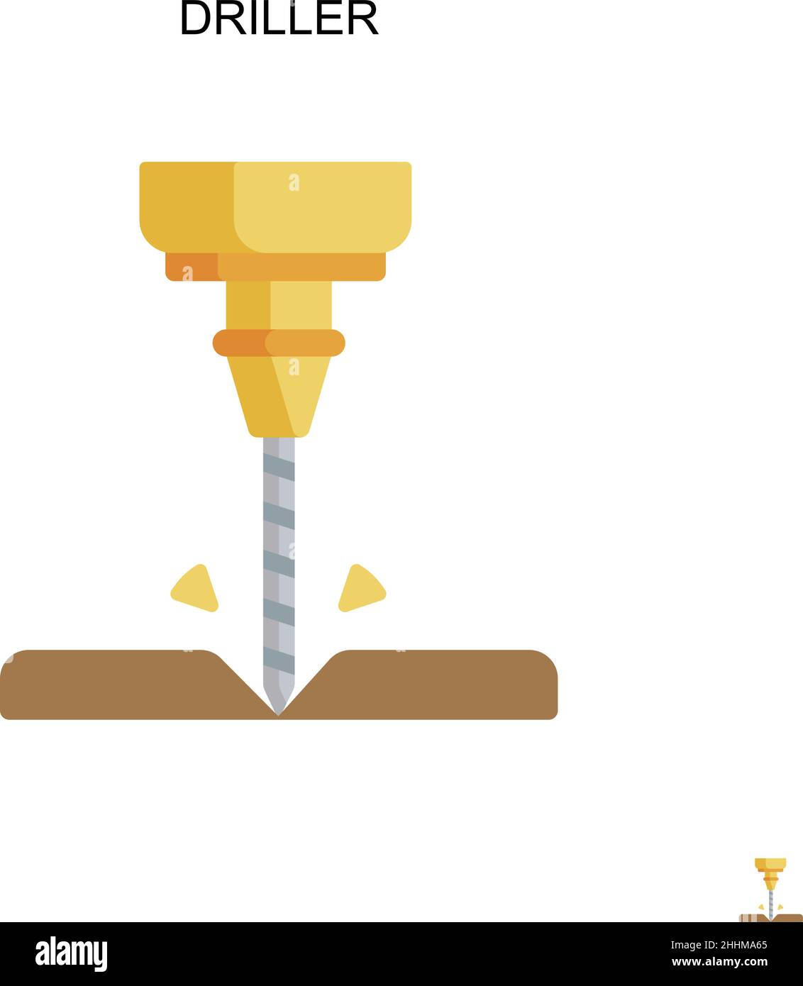 Exploration drilling driller Stock Vector Images - Alamy