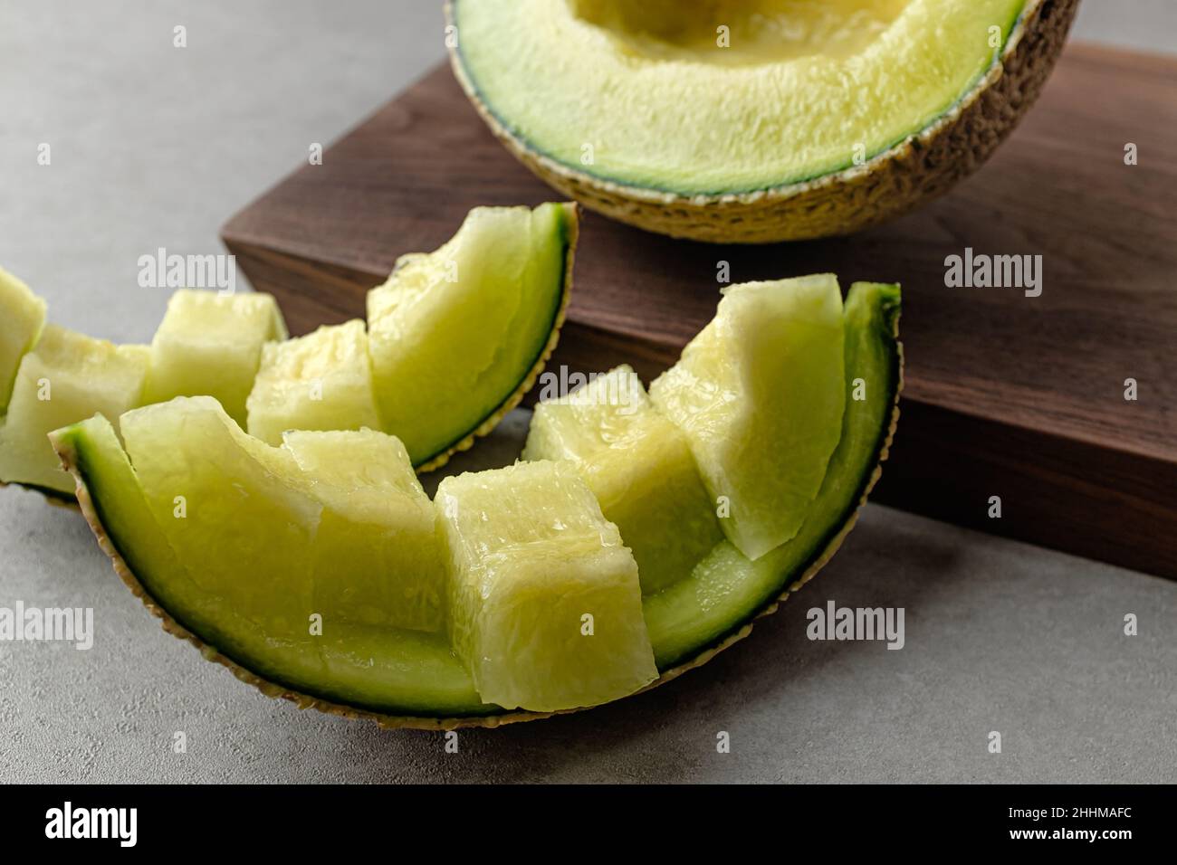 large, round fruit. sweet and soft fruit. thick skinned fruit Stock ...