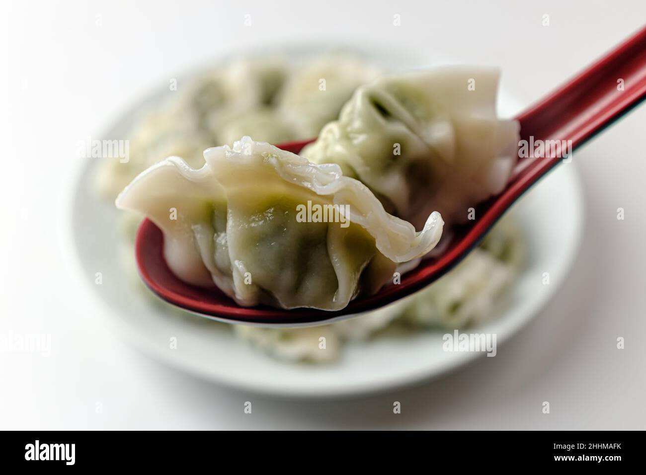 water dumplings on a white background Stock Photo - Alamy