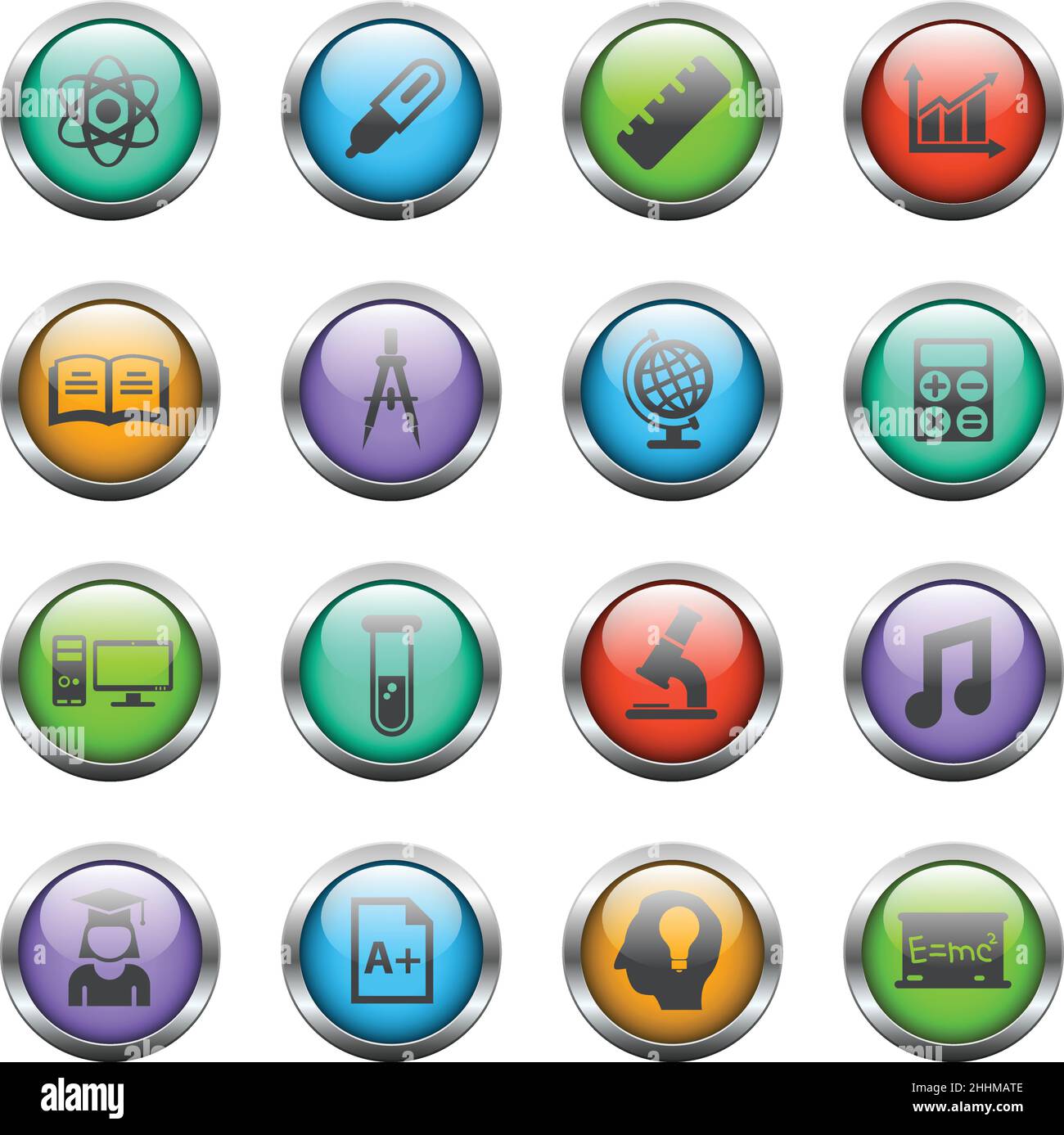 university icon set Stock Vector Image & Art - Alamy