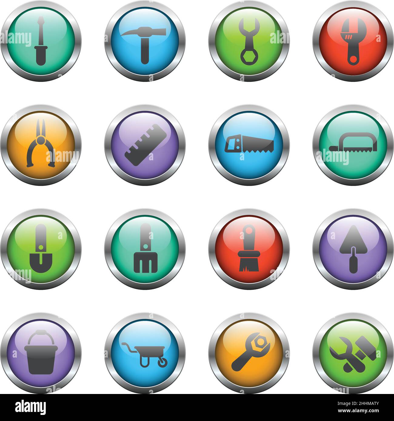 work tools icon set Stock Vector Image & Art - Alamy