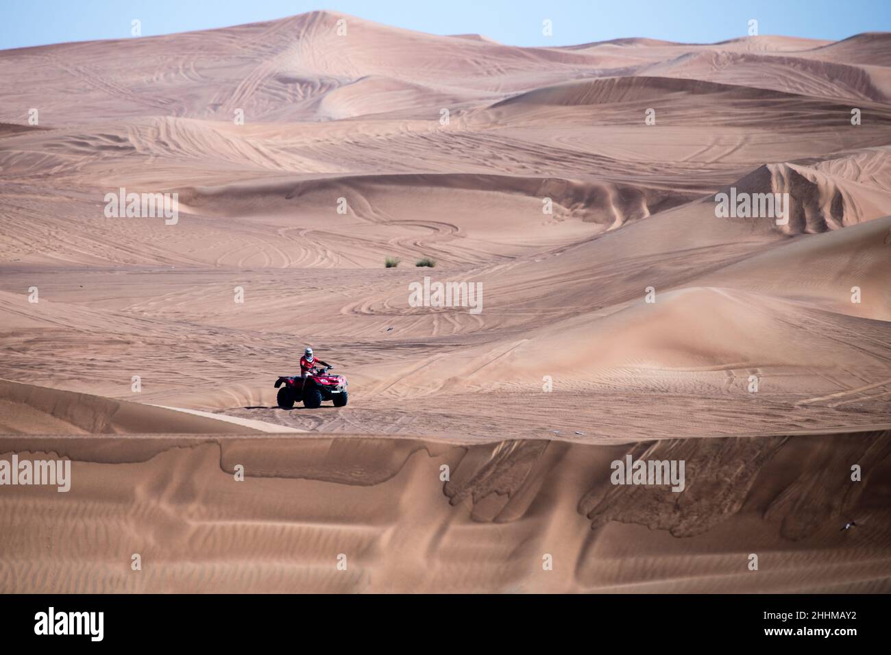 ATV Riding and Dune Bashing on a Desert Safari in Dubai, UAE Stock ...