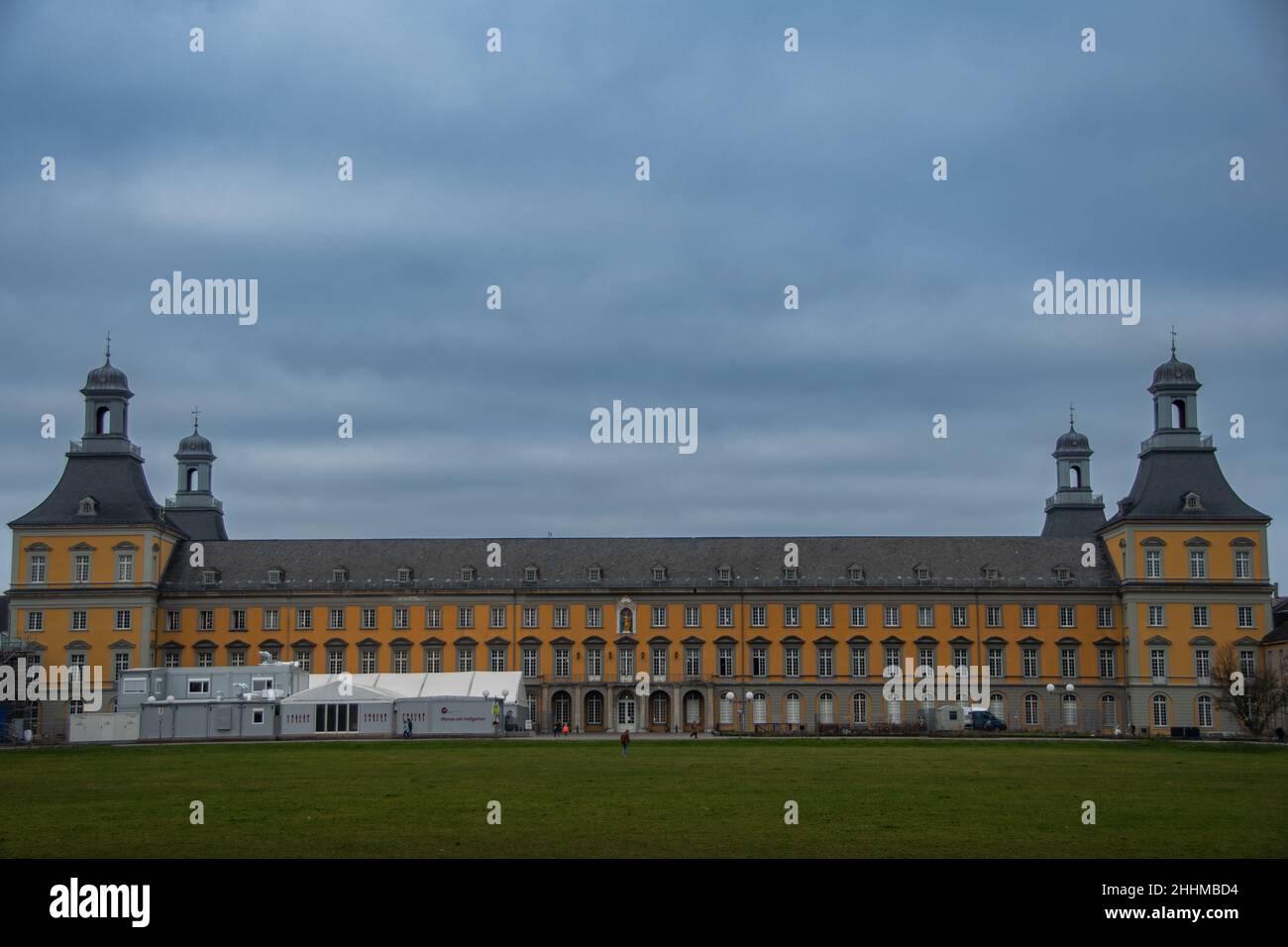 Bonn, Germany 24 January 2022, The castle of Bonn with the courtyard ...