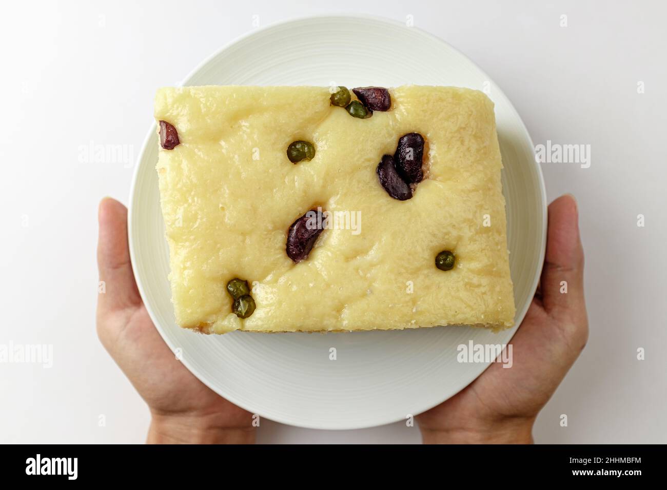 sake bread on a white background Stock Photo - Alamy