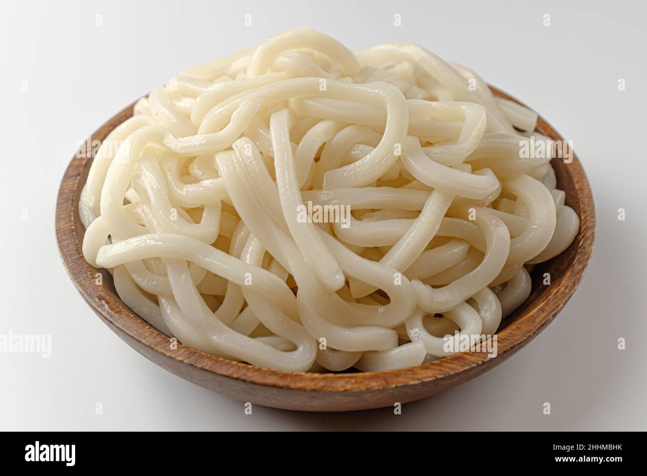 Udon noodles on a white background Stock Photo - Alamy