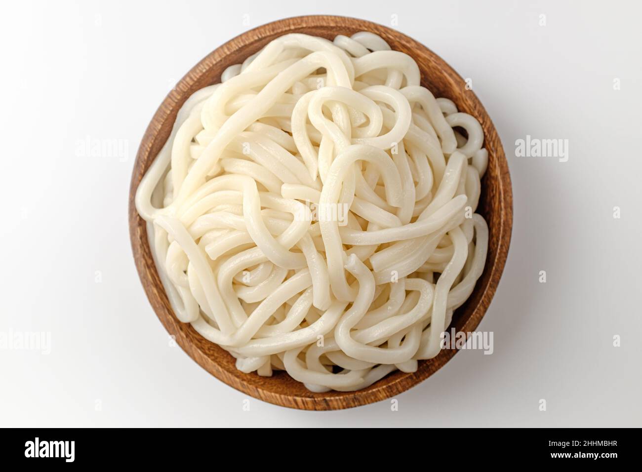 Udon noodles on a white background Stock Photo - Alamy
