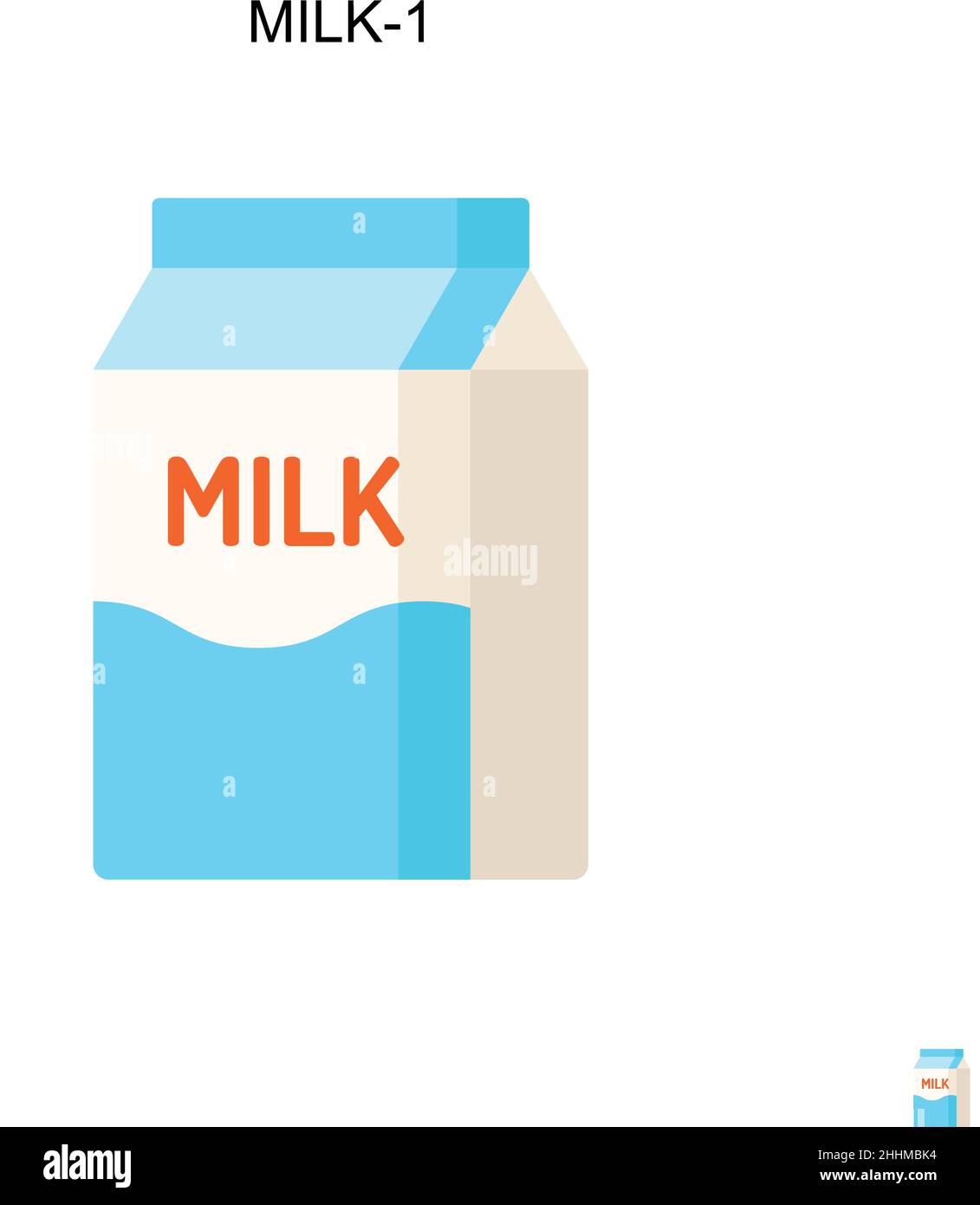 Milk-1 Simple vector icon.Perfect color modern pictogram on editable ...